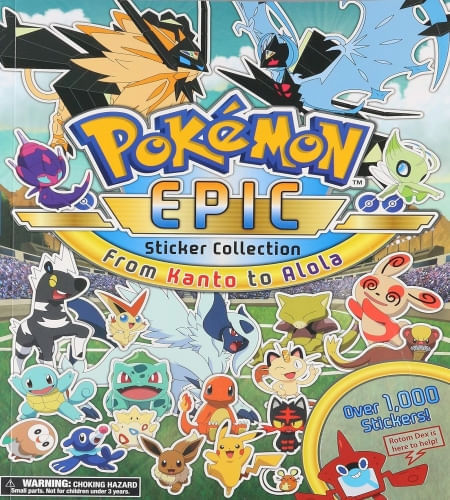 POKEMON EPIC STICKER COLLECTION: FROM KANTO TO ALOLA